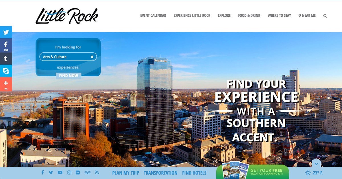 Little Rock visitors bureau unveils new promotional site for the city ...