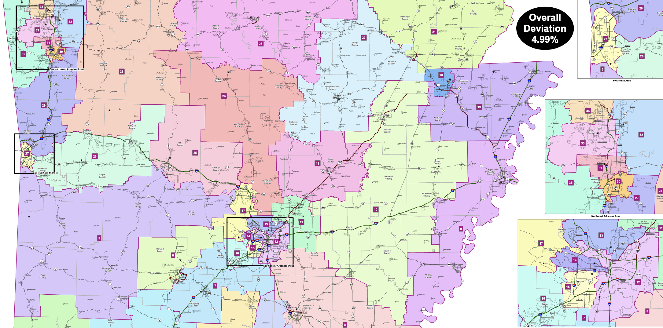Board of Apportionment advances legislative maps featuring Arkansas ...