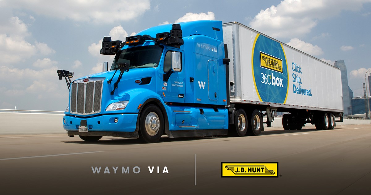 J.B. Hunt, Waymo expand partnership on self-driving truck technology ...