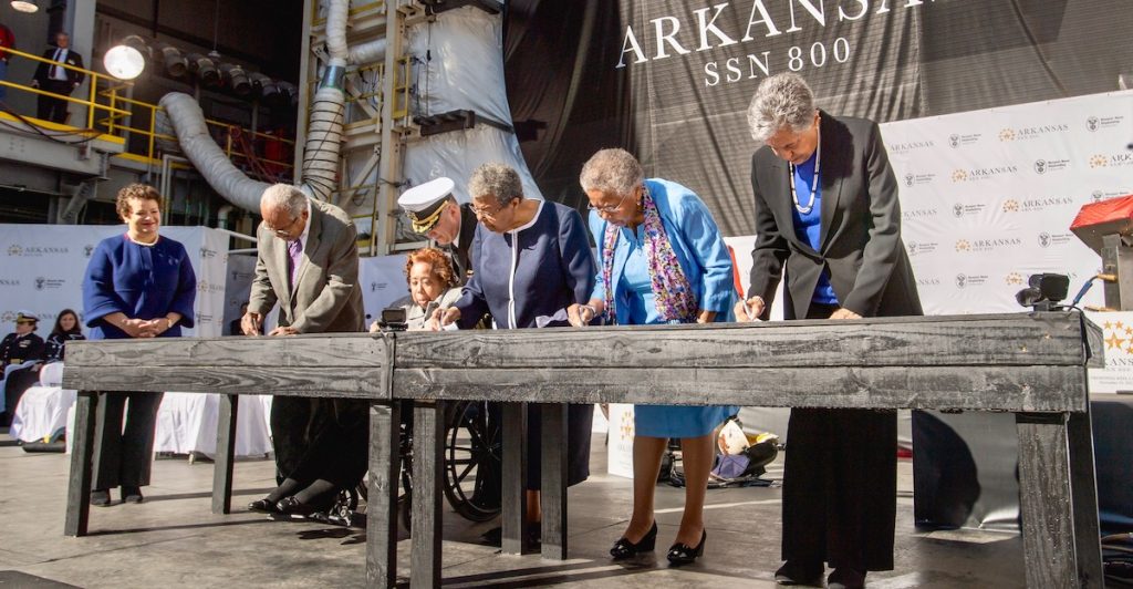 Little Rock Nine members part of USS Arkansas submarine ceremony - Talk ...