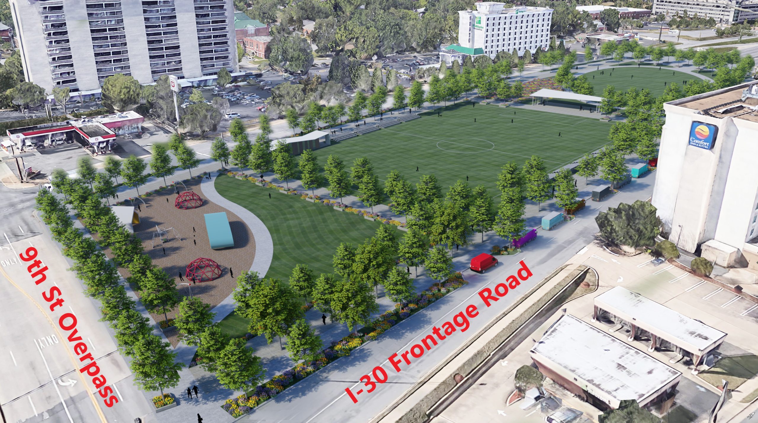 Little Rock awarded $2 million planning grant for 30 Crossing deck park ...
