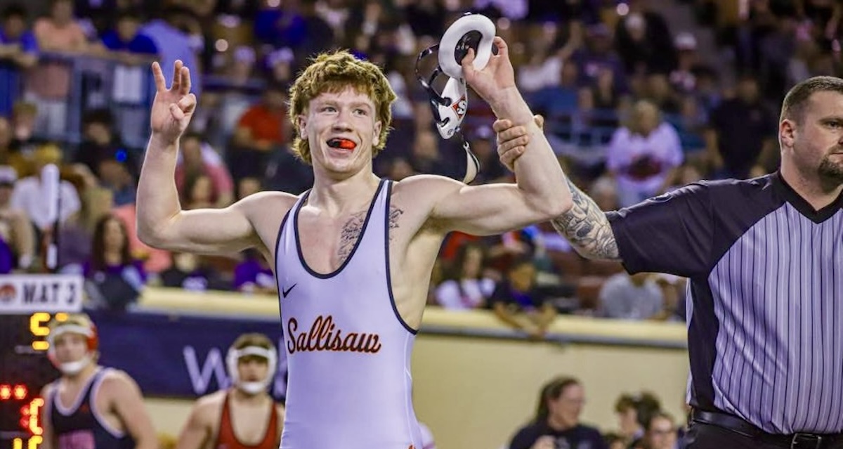 Sallisaw wrestler Cole Mayfield finishes career with third straight ...